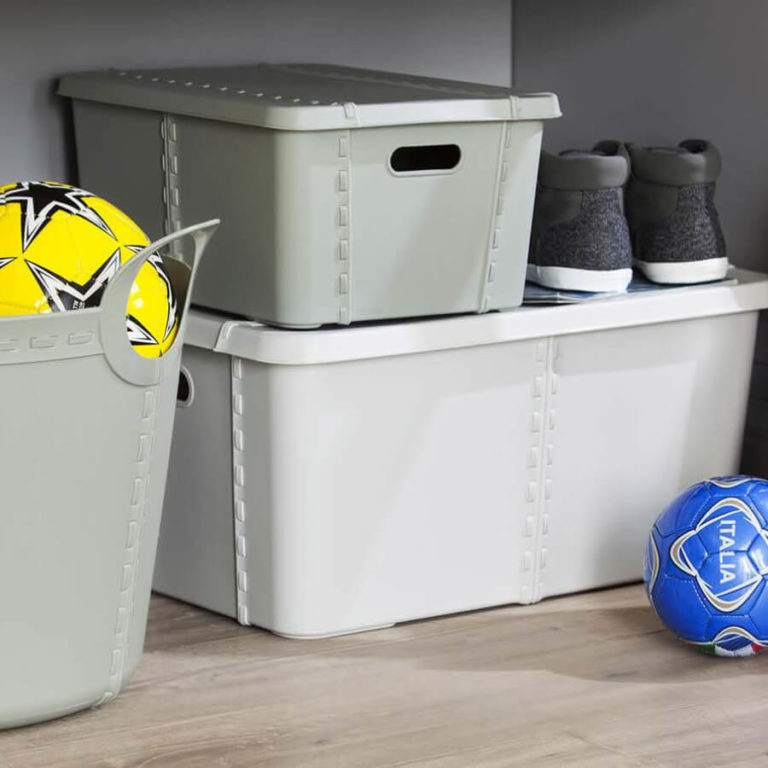 Pack 4 Storage Boxes with Plastic Lids | Sp-Berner